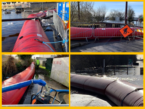 Water Rails ® flood dike Supplier Ireland l Flood Rails Ireland